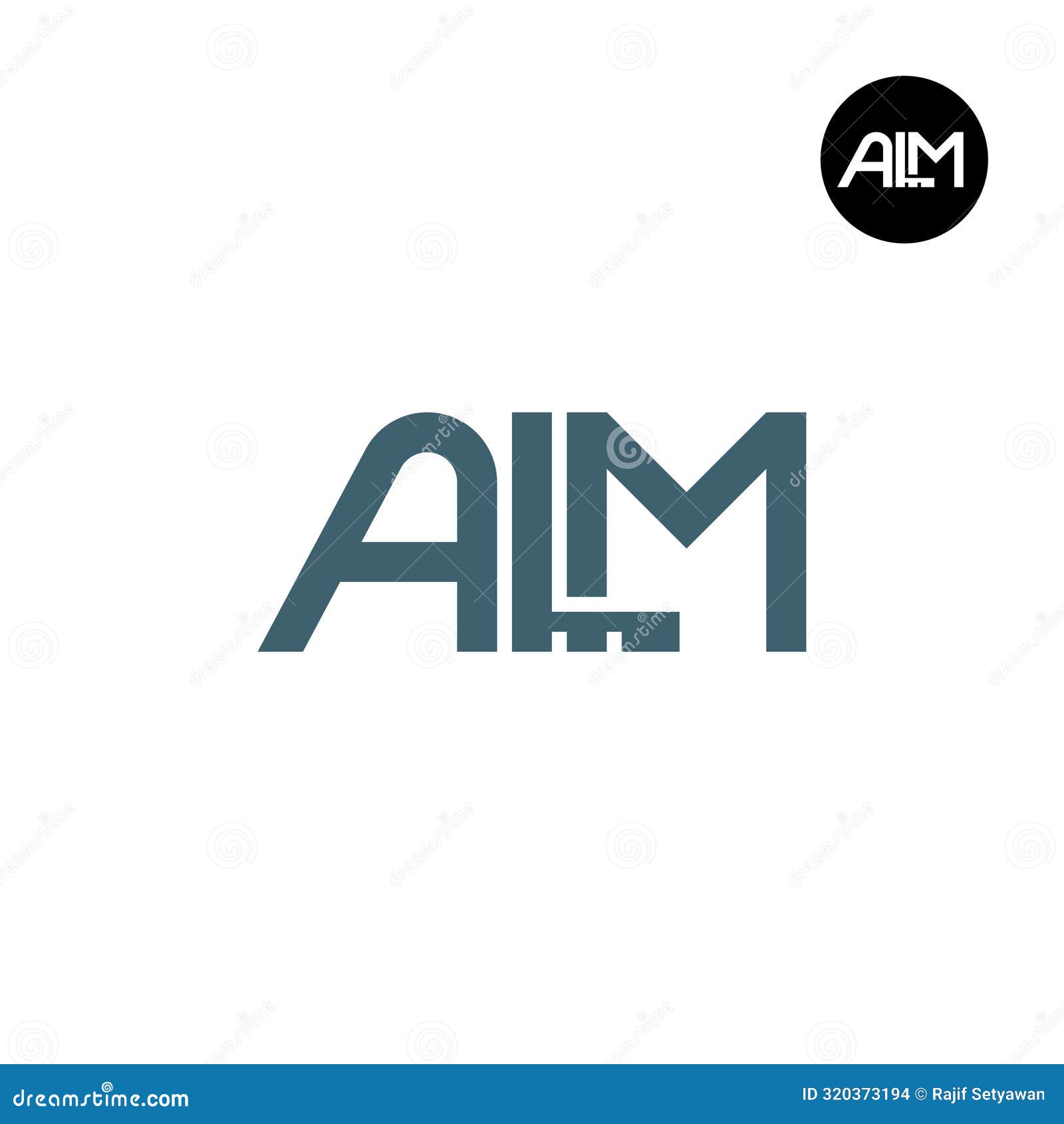 ALM Logo Letter Monogram Design Stock Vector - Illustration of name ...