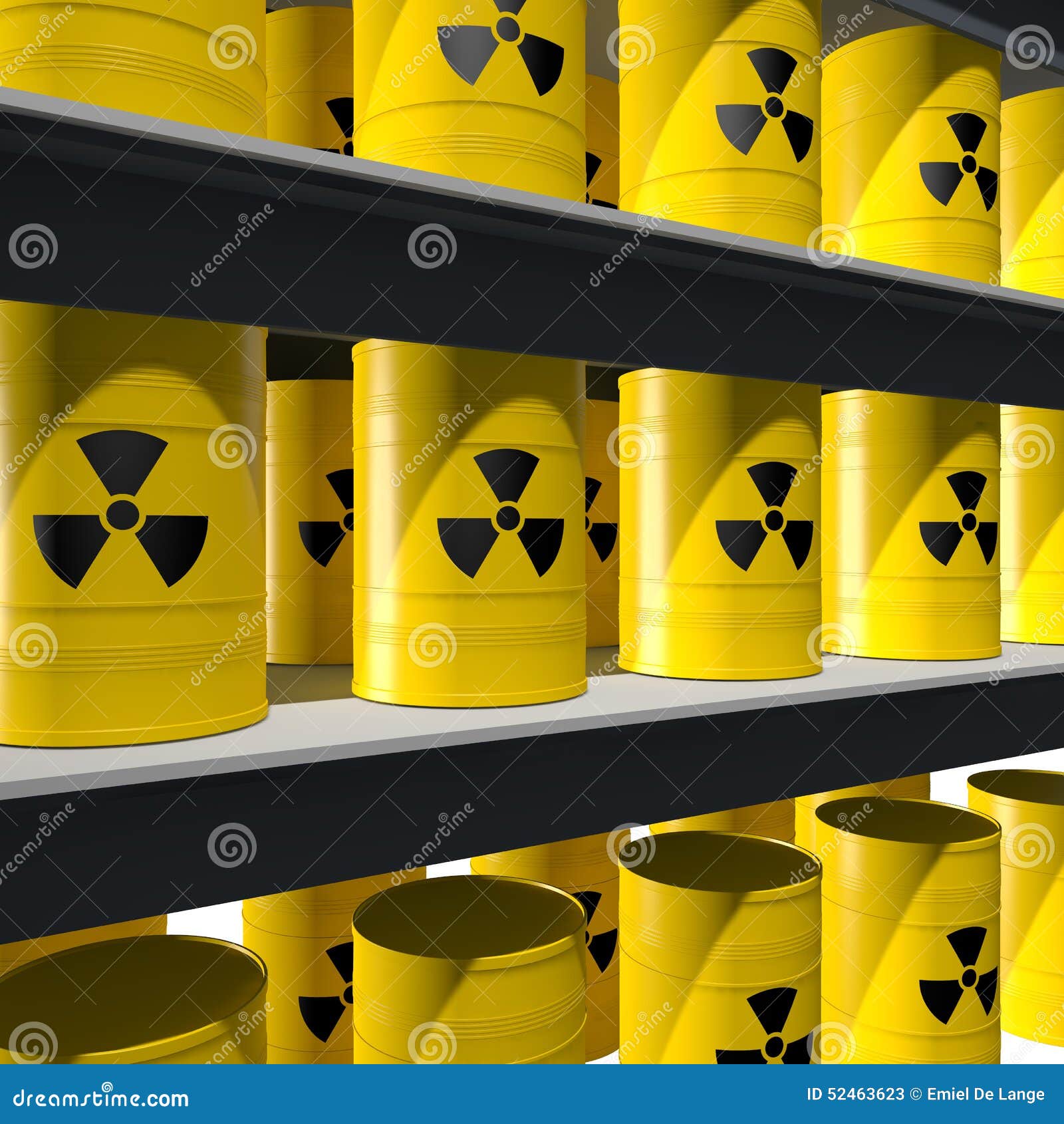 Almacenamiento Del Material Radioactivo Stock de ilustración ...