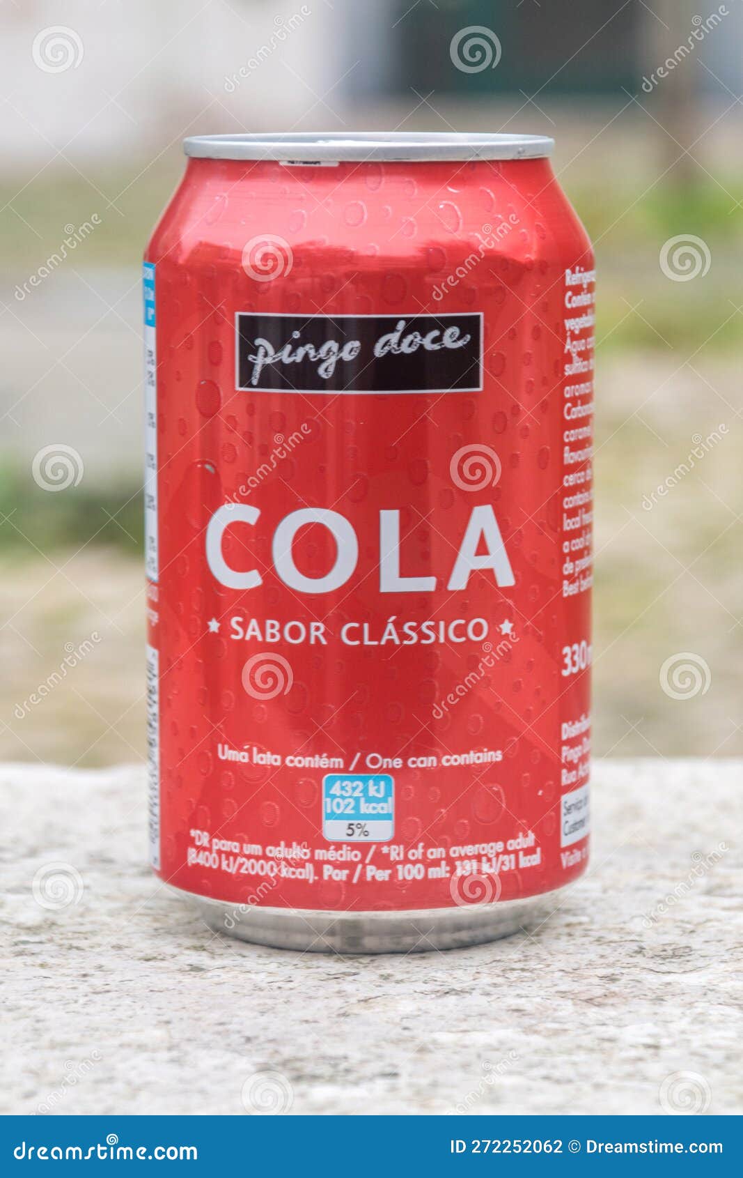 Can of Pingo Doce Cola editorial photography. Image of sweet - 272252062