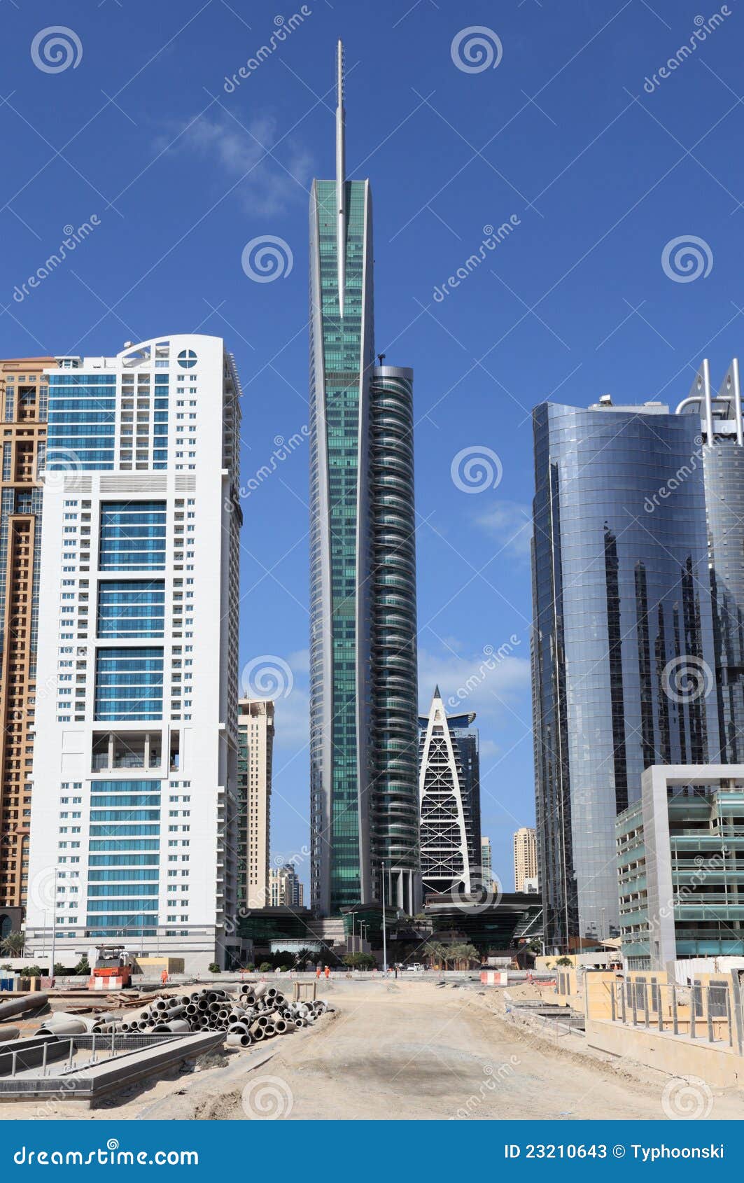 The Almas Tower in Dubai stock image. Image of emirates - 23210643