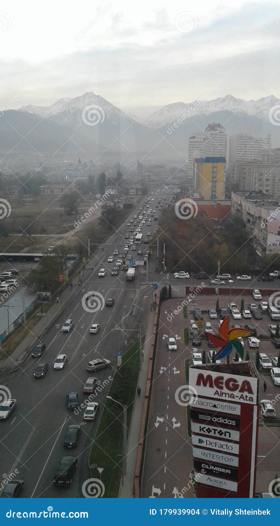 Almaty city, beautiful editorial stock image. Image of downtown - 179939904