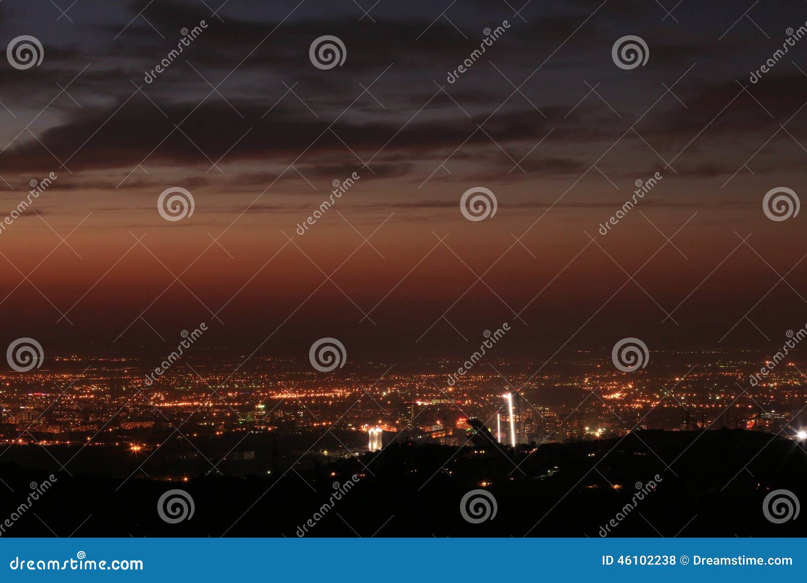Almaty city view stock photo. Image of sunset, lights - 46102238