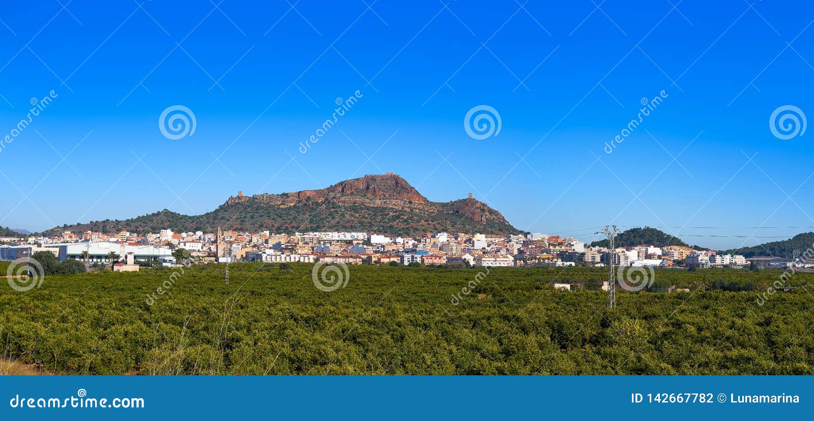 Almenara Skyline in Castellon of Spain Stock Photo - Image of tourism ...