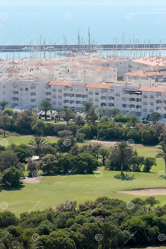 Almerimar Golf Course and Port in Spain Stock Image - Image of sailing ...