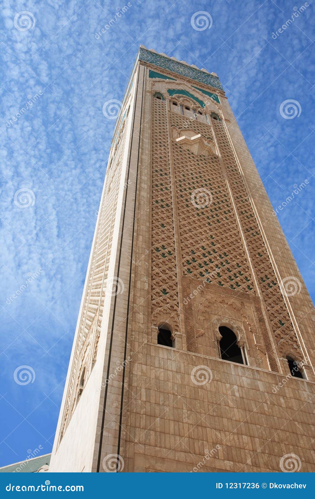 Alminar foto de archivo. Imagen de torre, casablanca - 12317236