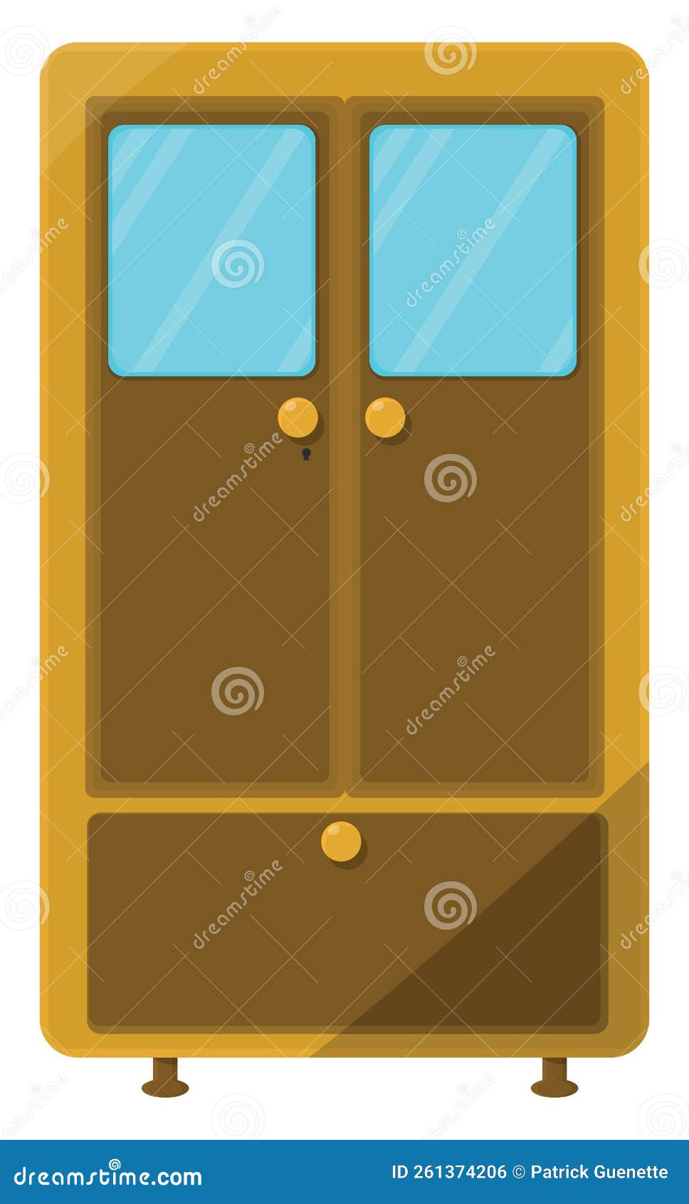 Almirah cabbinet, icon stock vector. Illustration of concept - 261374206