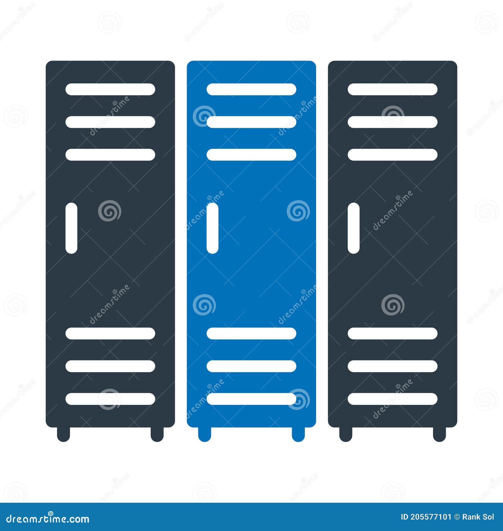 Almirah, Cabinet Vector Icon Which Can Easily Modify Stock Vector ...