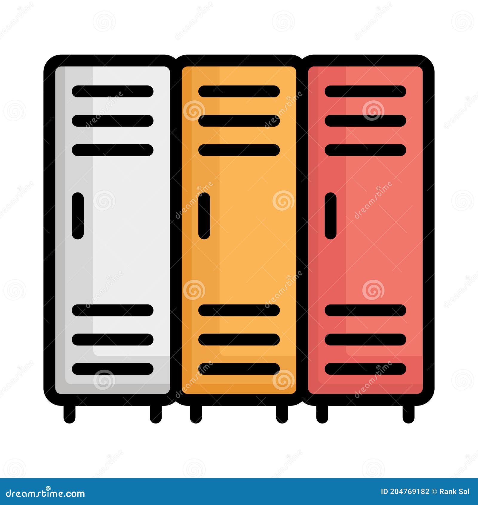 Almirah, Cabinet Vector Icon Which Can Easily Modify Stock Vector ...