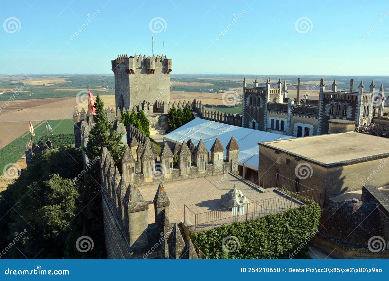 Almodovar castle in Spain stock photo. Image of spain - 254210650
