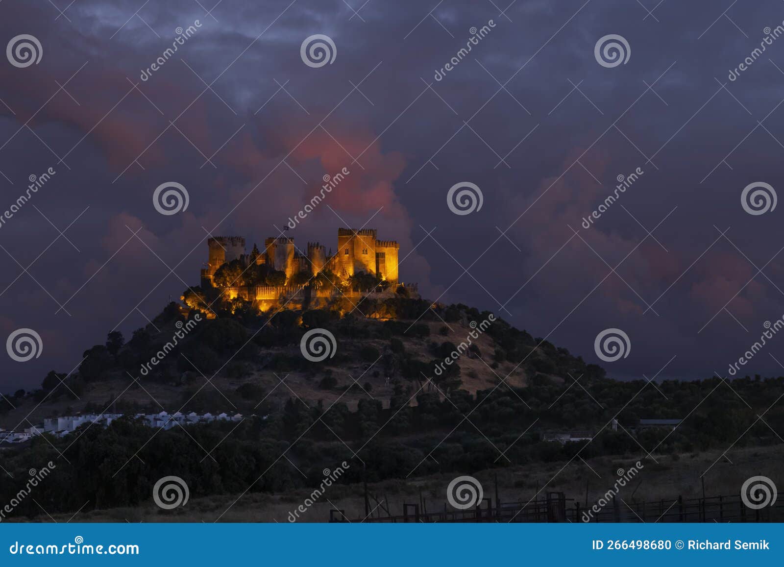 Almodovar Del Rio Castle in Andalusia, Spain Stock Photo - Image of ...