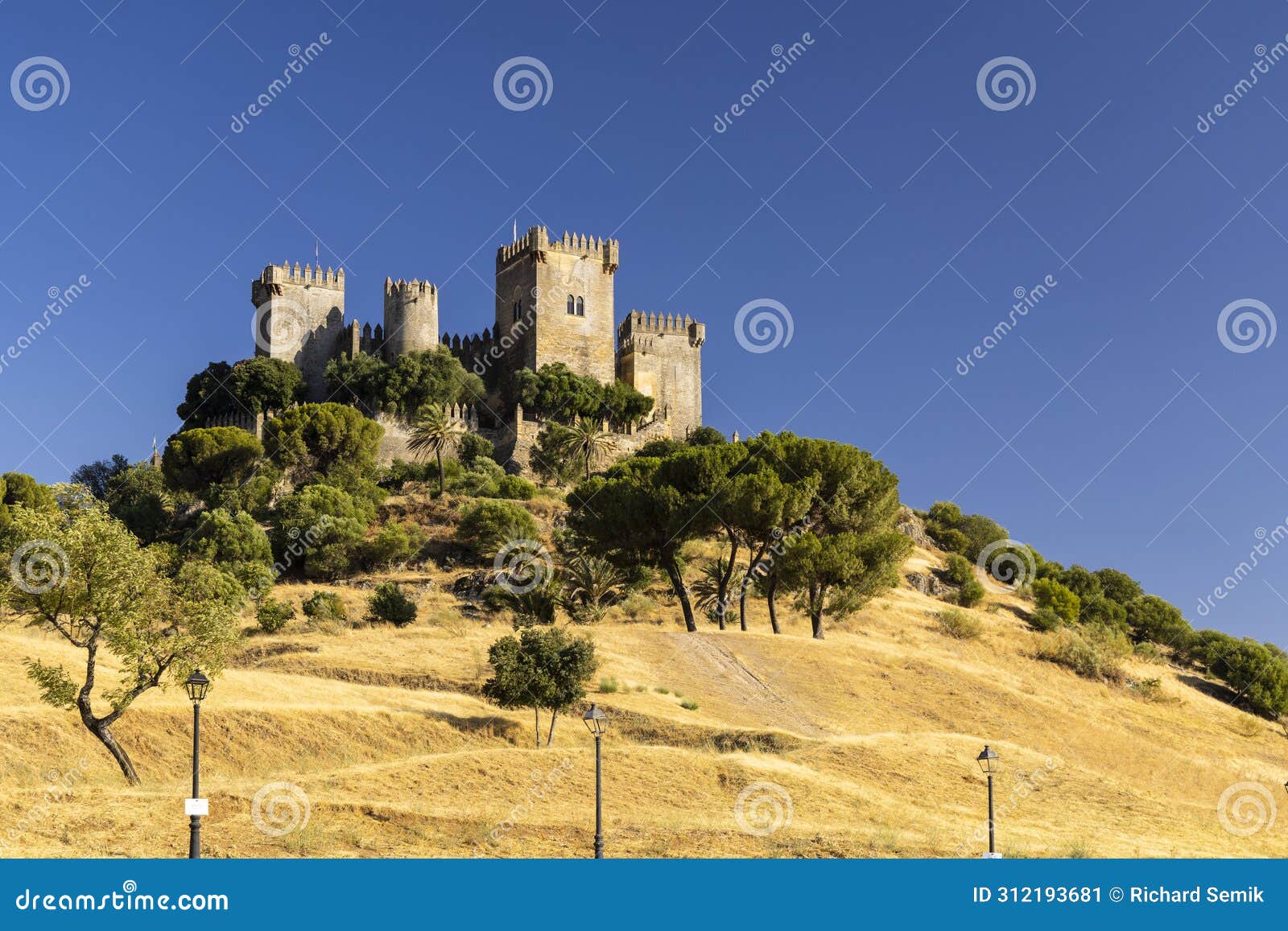 Almodovar Del Rio Castle in Andalusia, Spain Stock Image - Image of ...