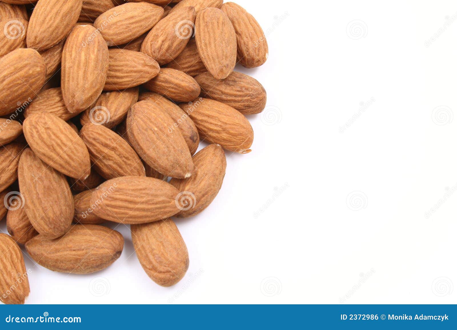 Almond stock photo. Image of white, nuts, crunchy, stack - 2372986