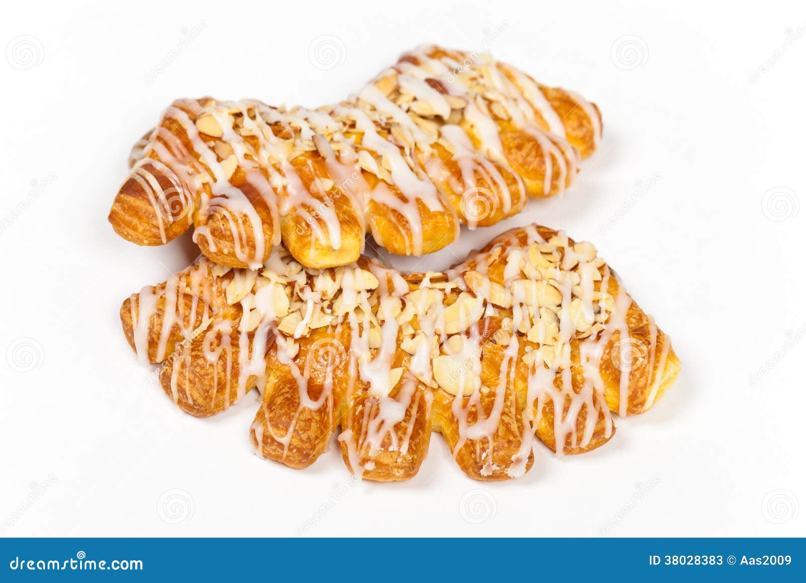 Almond Bear Claws Pastry stock image. Image of fresh - 38028383