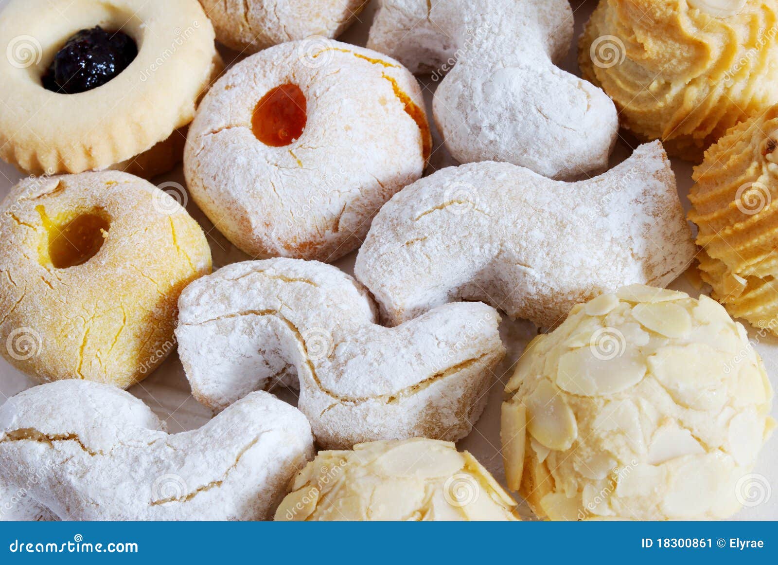 Almond biscuits stock image. Image of cookies, cake, food - 18300861