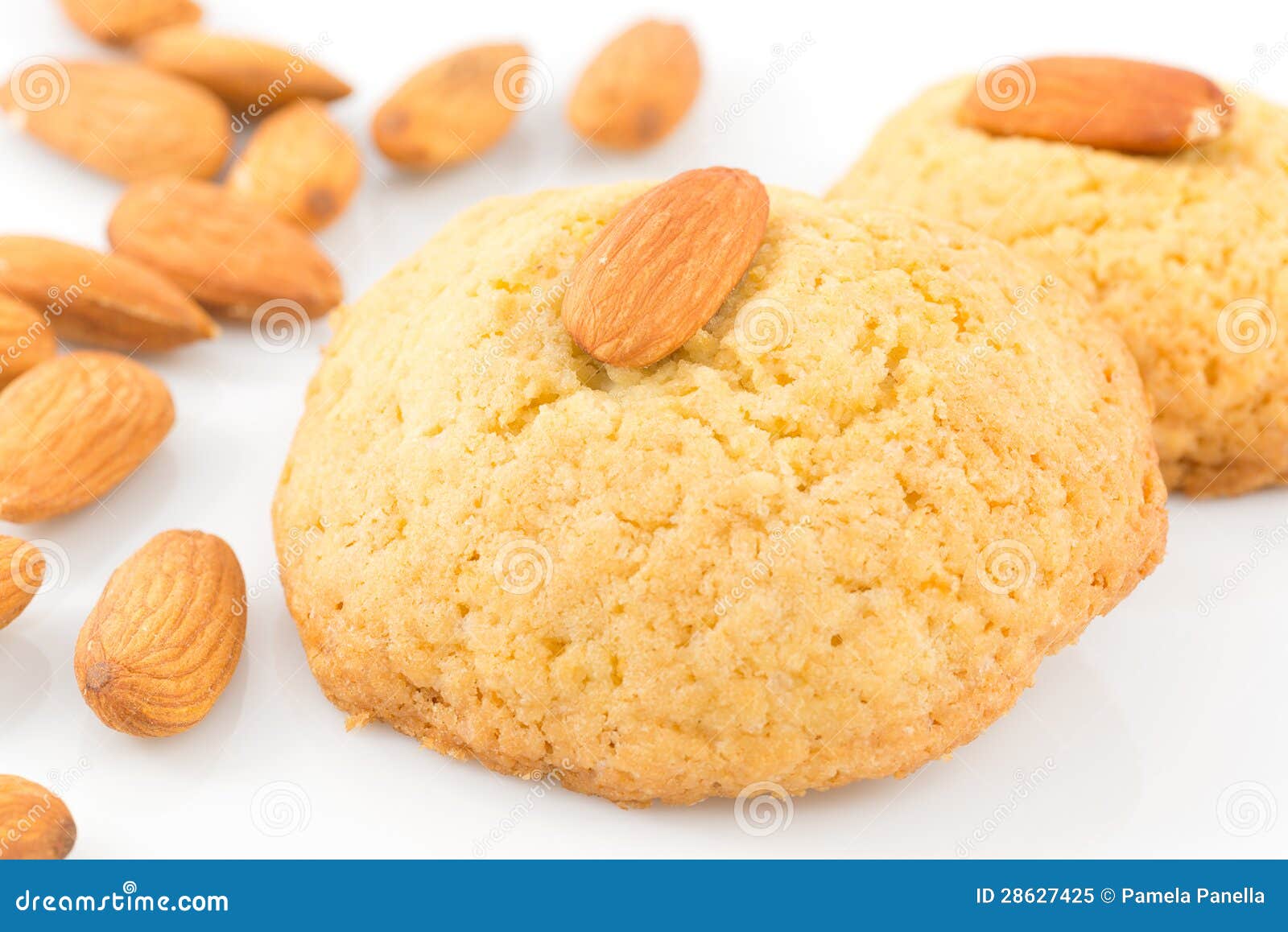 Almond biscuits stock image. Image of food, almonds, desserts - 28627425