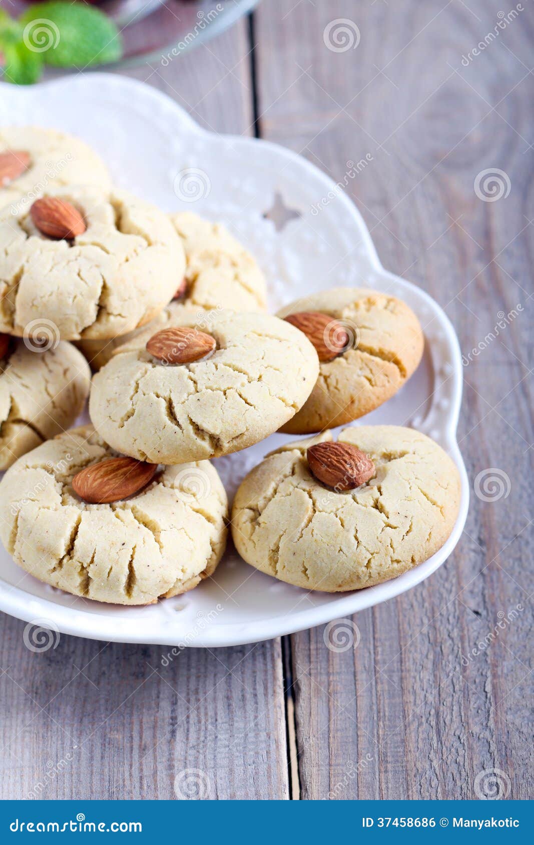 Almond biscuits stock photo. Image of cracks, snack, dessert - 37458686