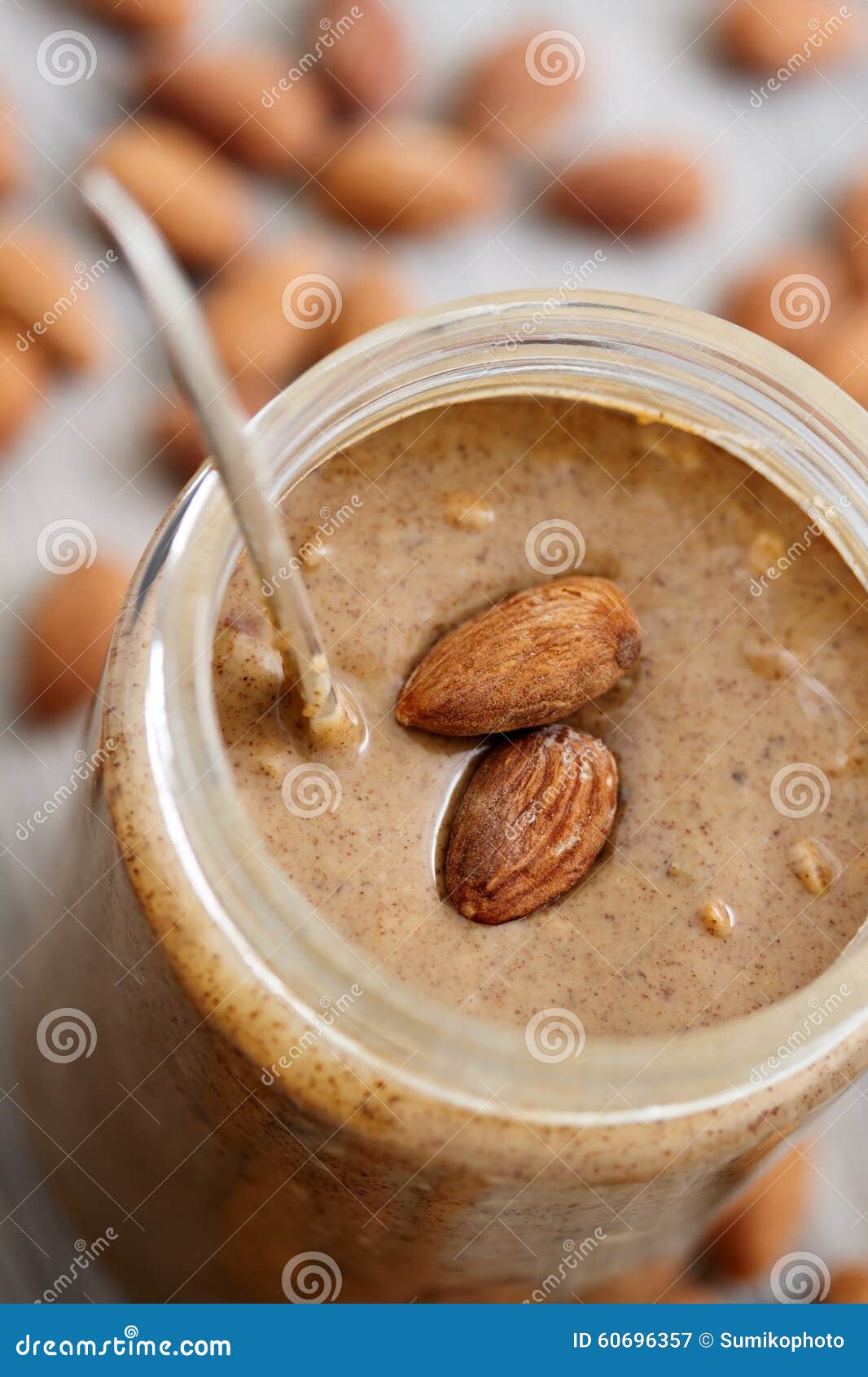 Almond Butter stock image. Image of container, snack - 60696357