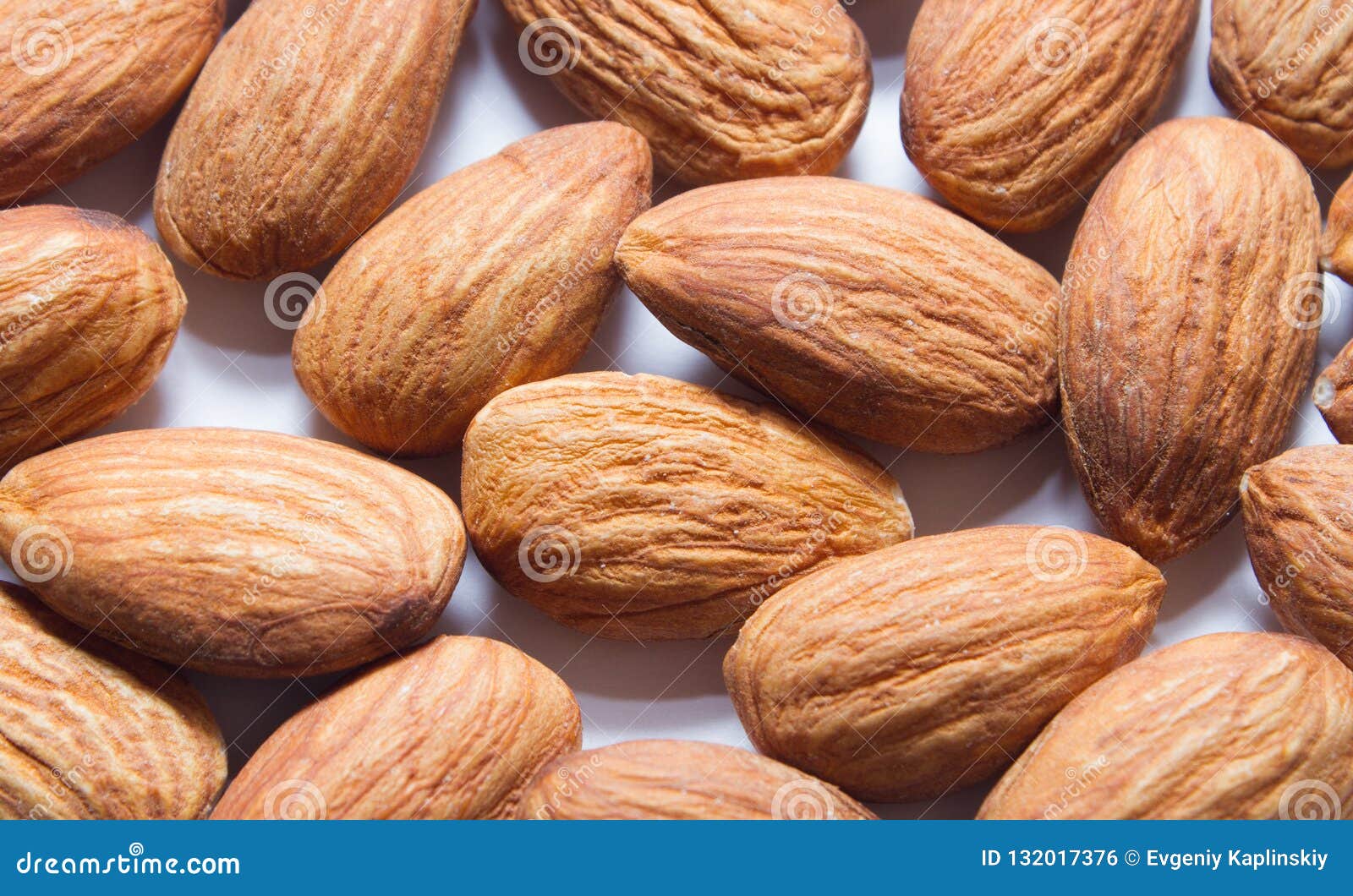 Almond Close Up. Background Image Stock Photo - Image of sweet, brown ...
