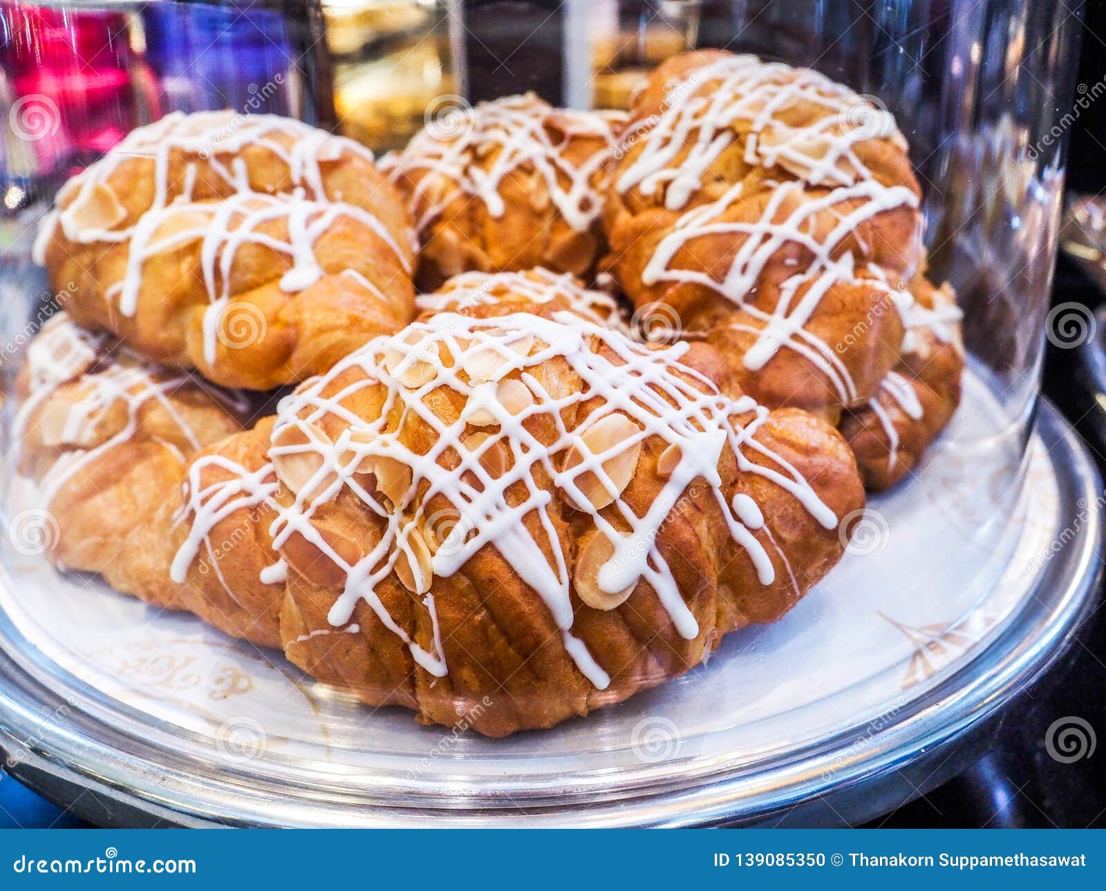 Almond croissant stock photo. Image of meal, butter - 139085350