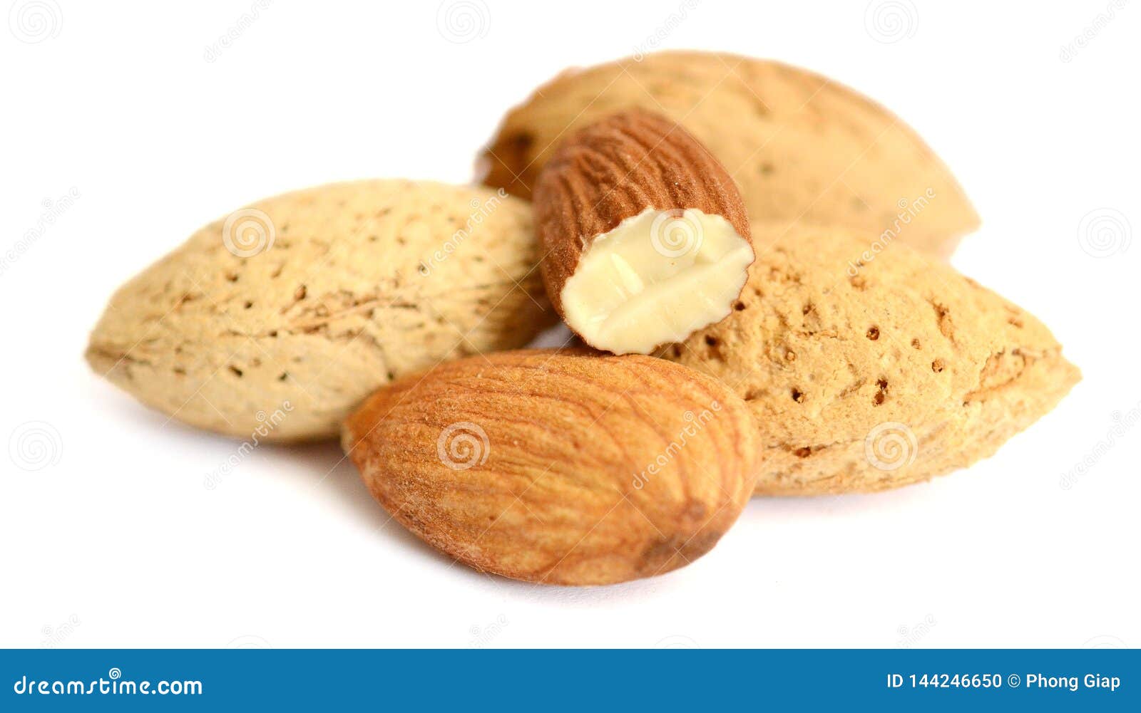 Almond cut. stock photo. Image of posters, poster, almond - 144246650