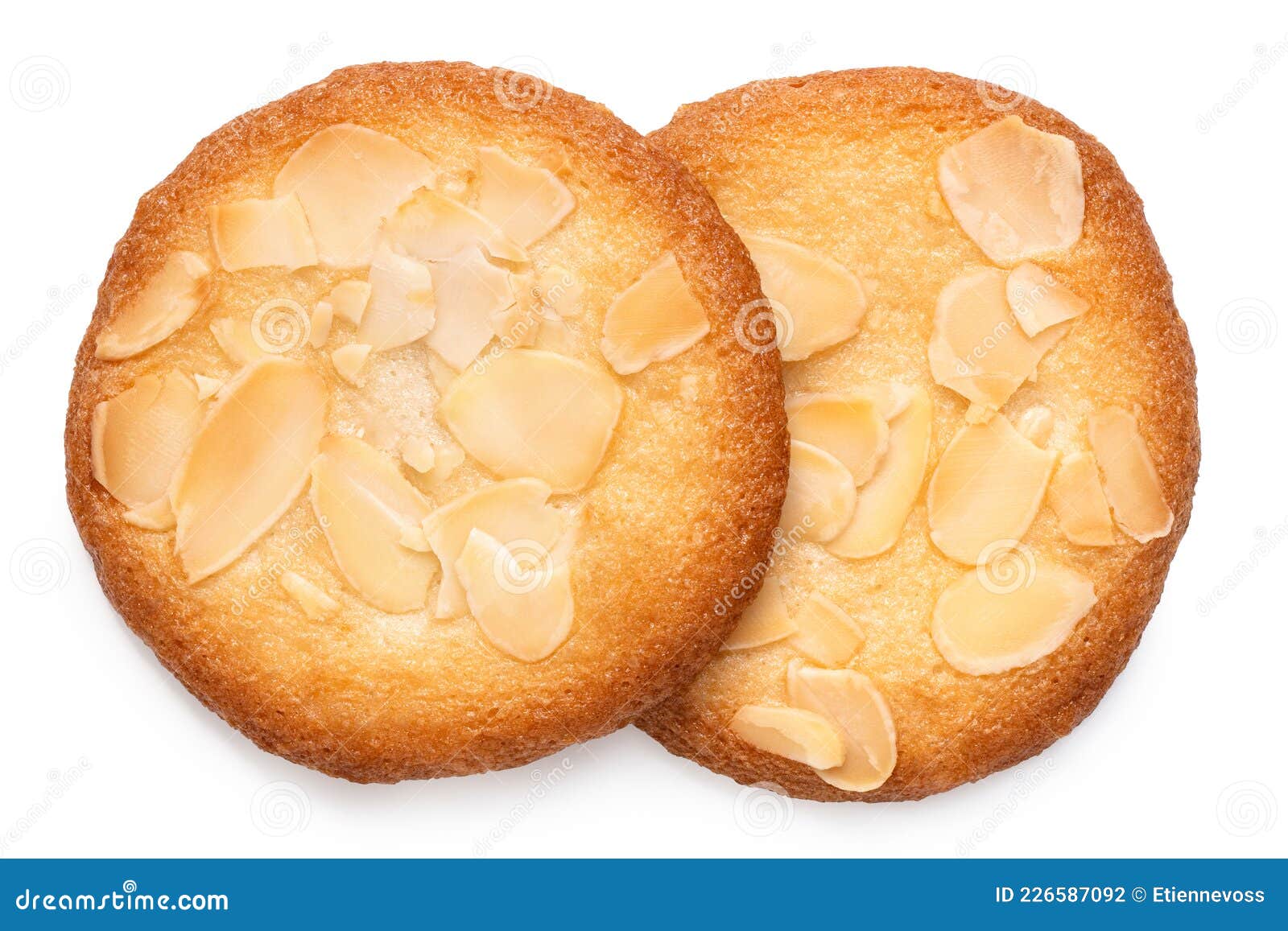 Almond flake biscuits stock photo. Image of almond, crisp - 226587092