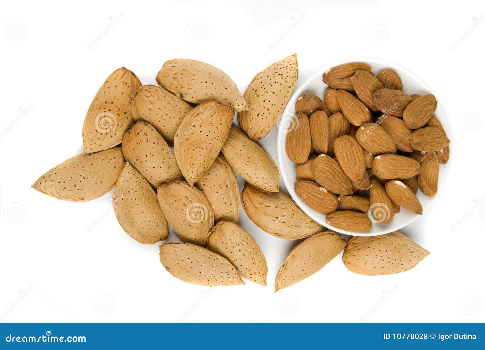 Almond Fruit Isolated on White Stock Photo - Image of healthy, white ...