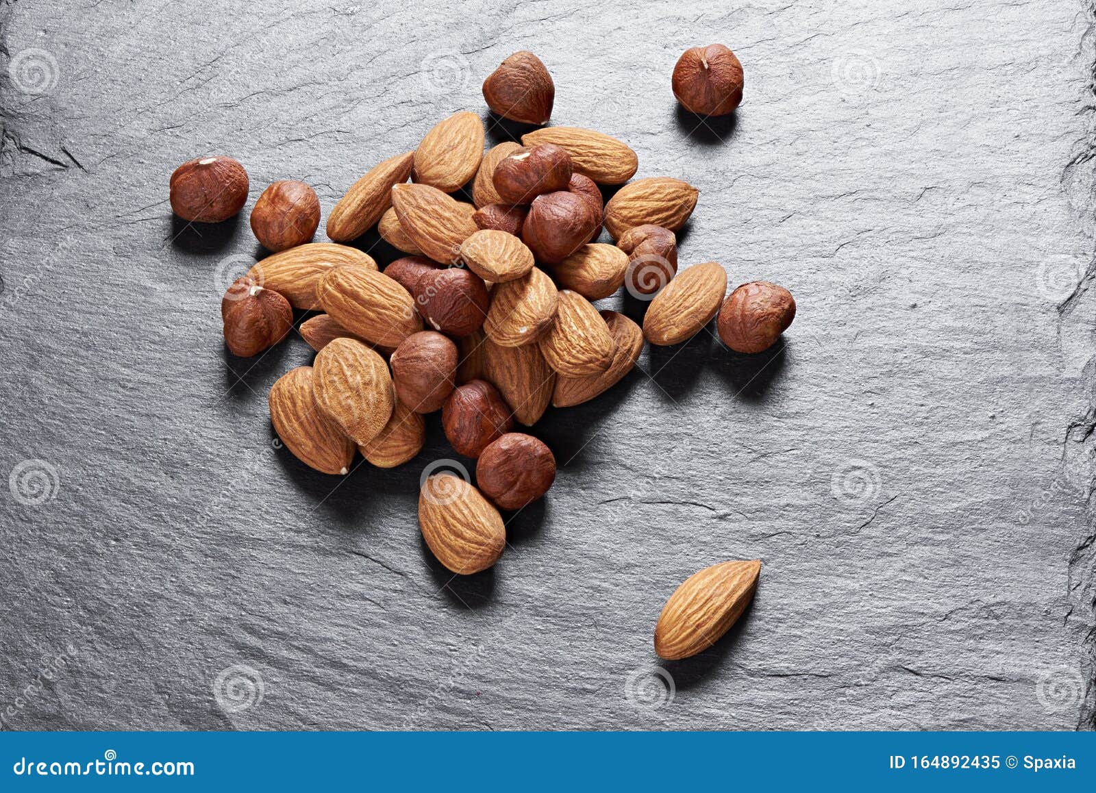 Almond and hazelnut nuts stock image. Image of vegetable - 164892435