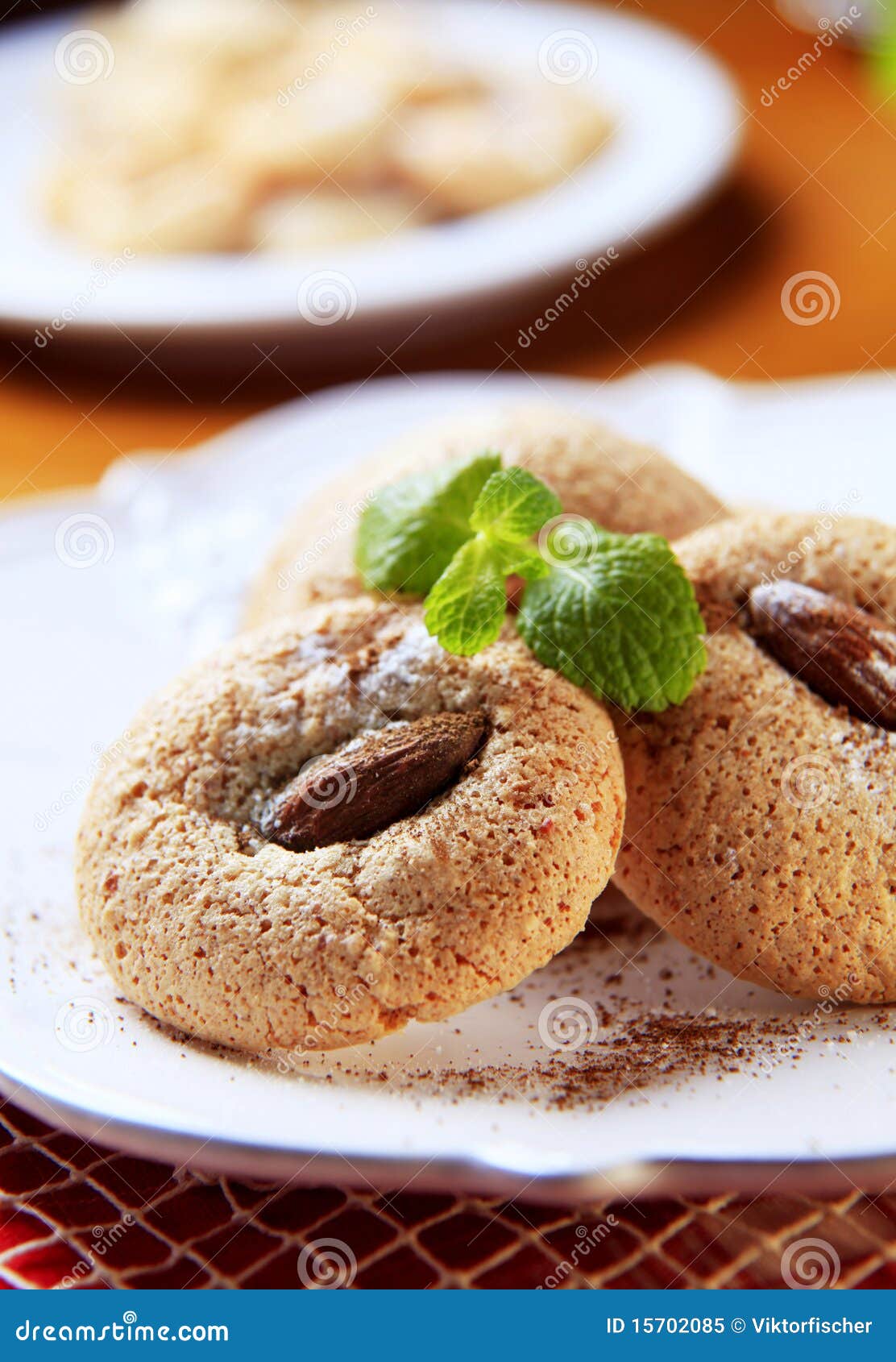 Almond macaroons stock image. Image of treat, macaroons - 15702085