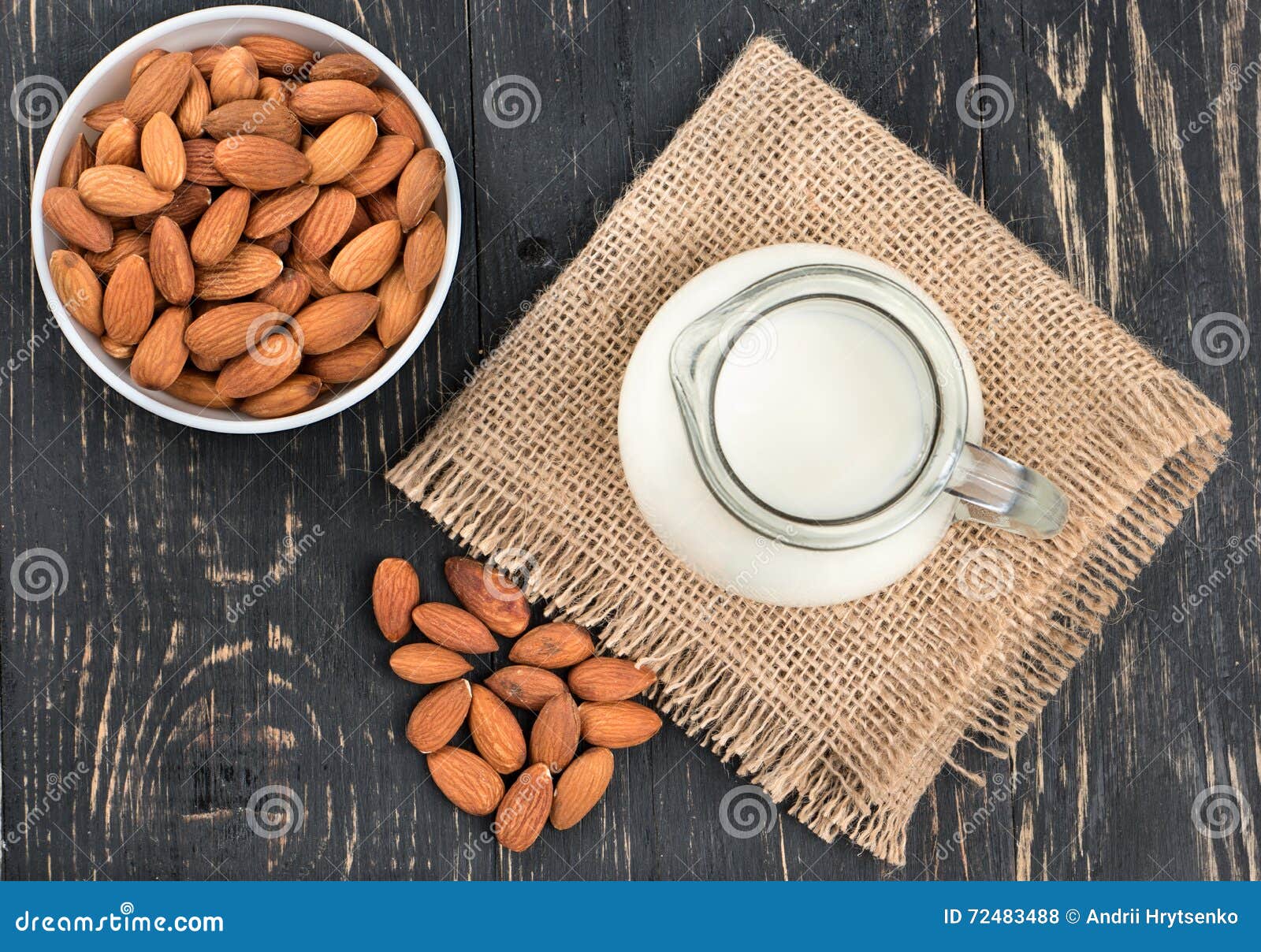 Almond milk stock photo. Image of almond, seed, ingredient - 72483488