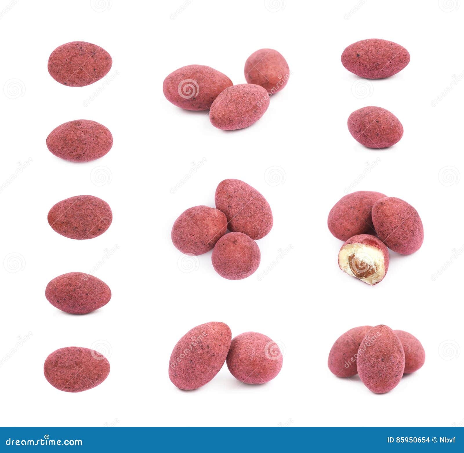 Almond Nut Coated with Chocolate Stock Photo - Image of sugar, snack ...