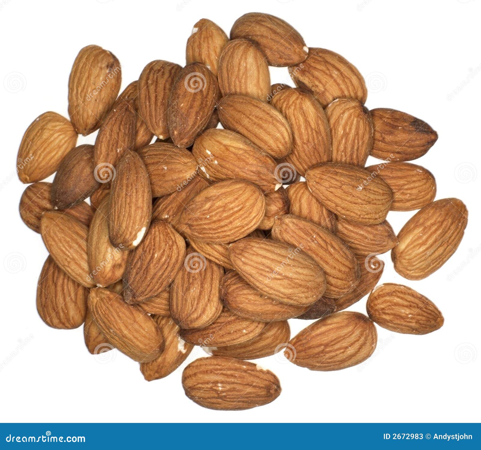 Almond nuts stock image. Image of pile, close, natural - 2672983