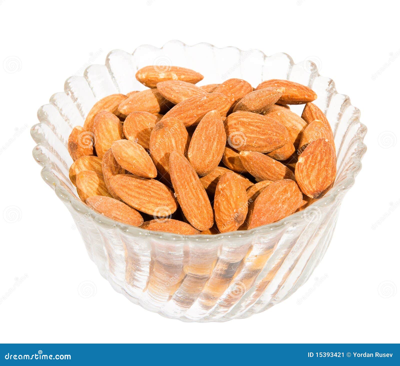 Almond nuts isolated stock image. Image of grain, macro - 15393421