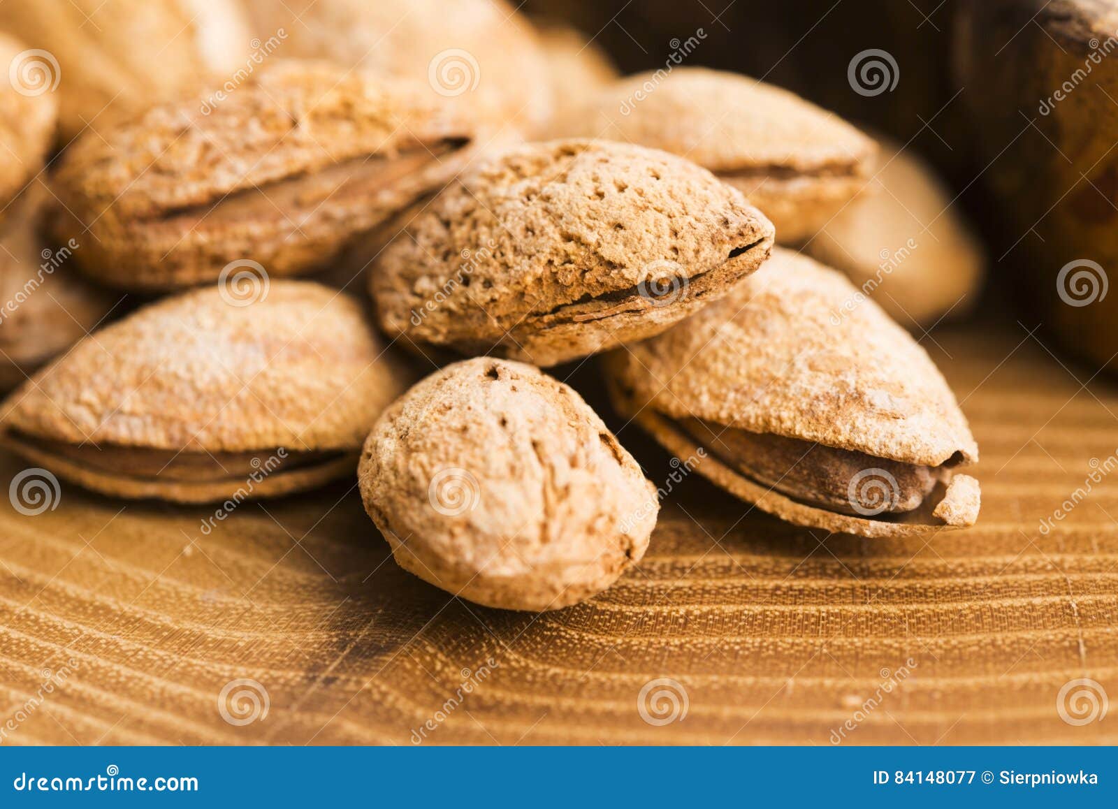 Almond nuts in shell stock image. Image of healthy, white - 84148077