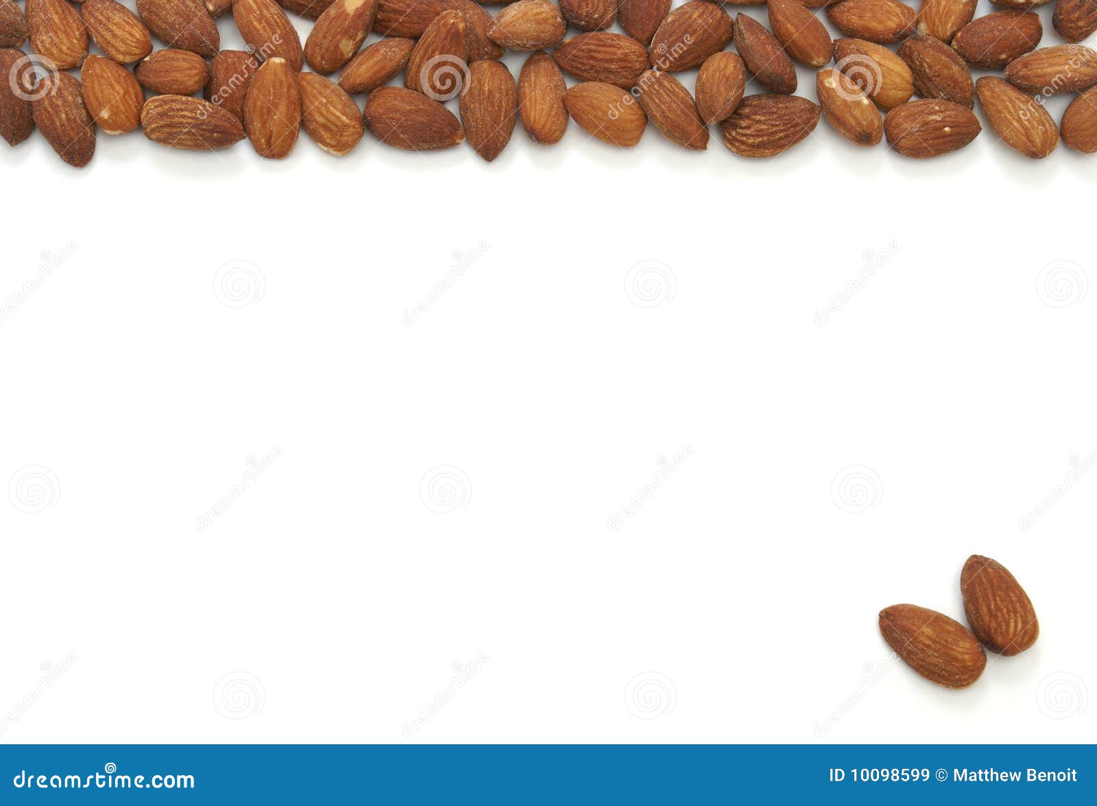 Almonds stock image. Image of tasty, pile, border, protein - 10098599