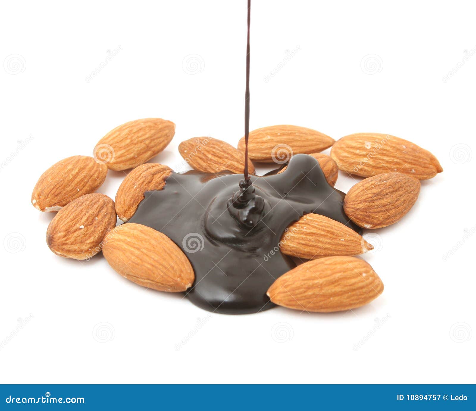 Almonds stock image. Image of syrup, brown, core, almond - 10894757