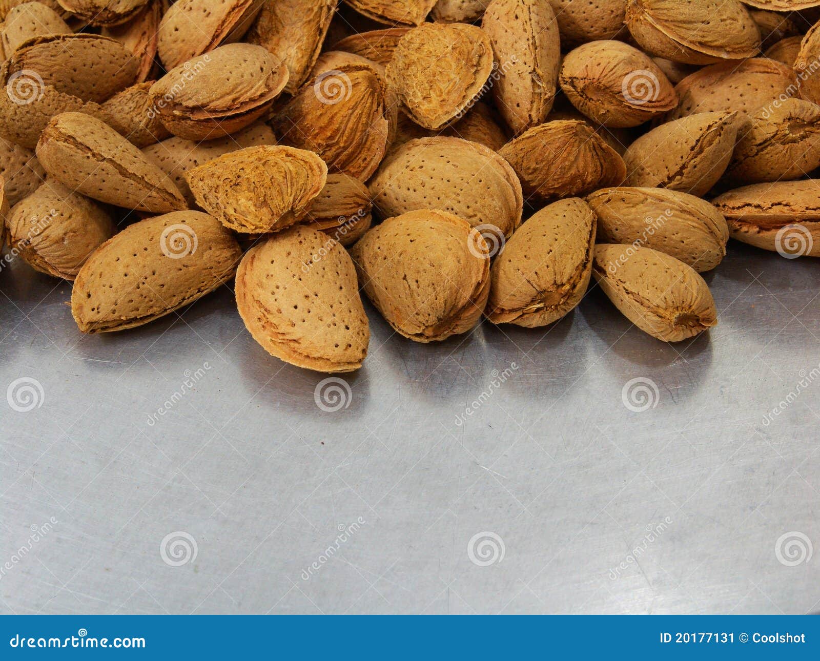 Almonds stock image. Image of bunch, core, almond, shell - 20177131