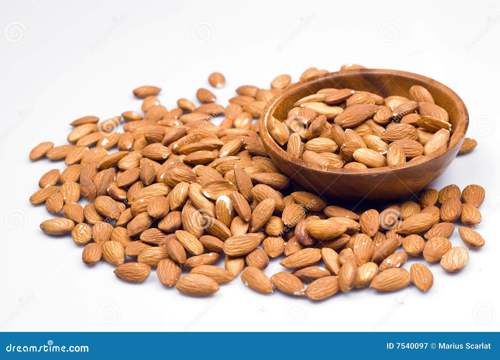 Almonds stock image. Image of tasty, diet, organic, nutrition - 7540097
