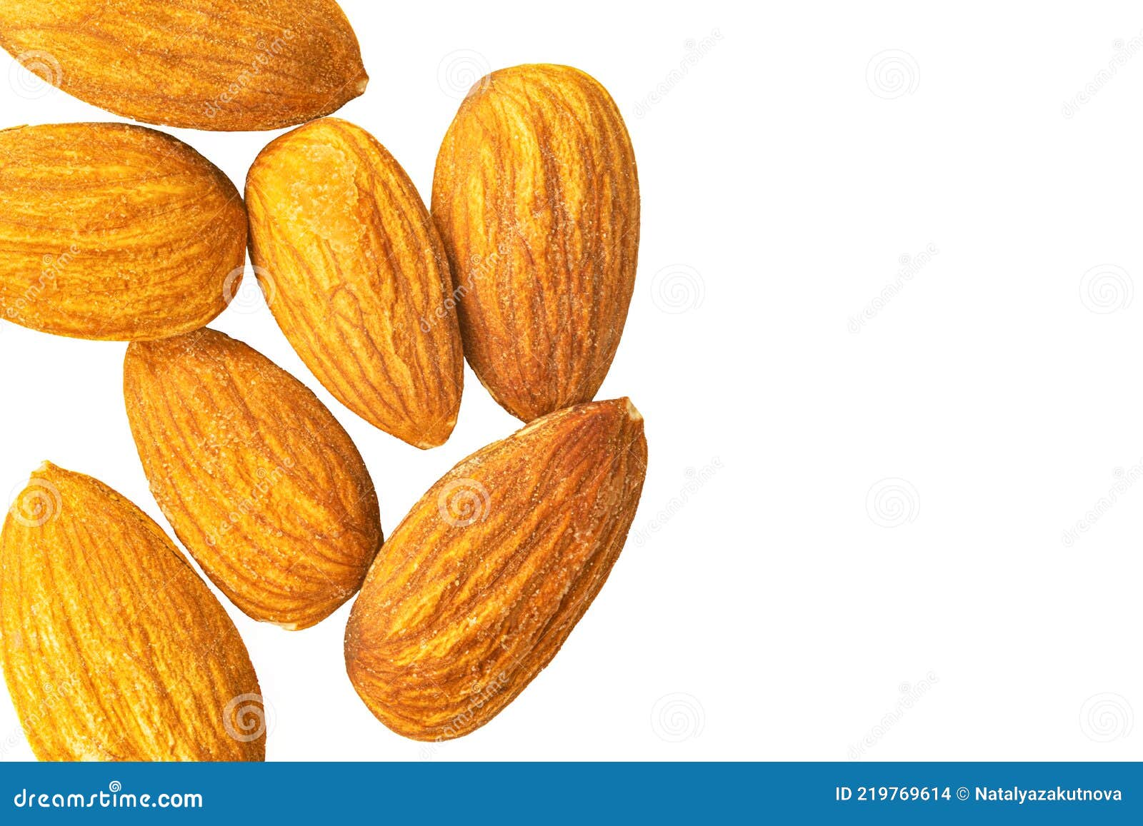Almonds. Almond Kernels for Background or Texture, with Clipping Path ...