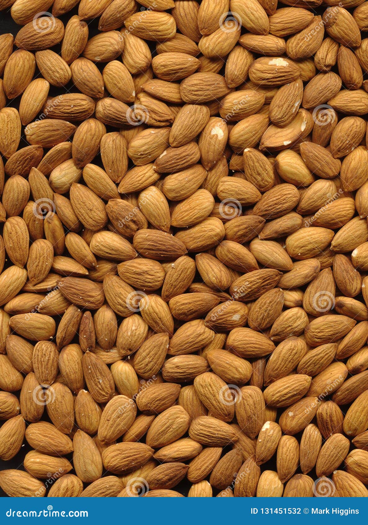Almonds As Background or Texture Stock Photo - Image of color, snack ...