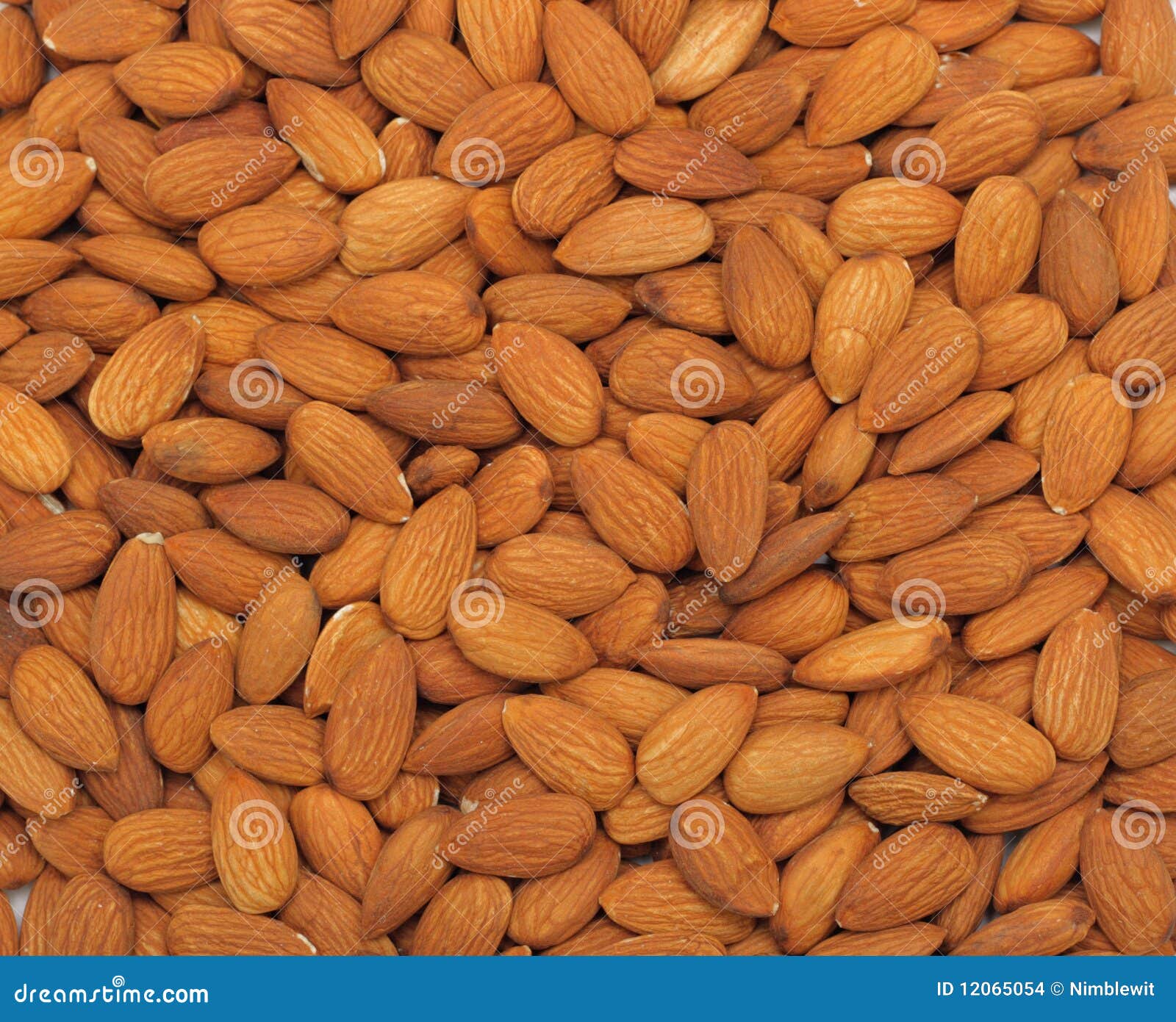 Almonds background stock photo. Image of length, close - 12065054