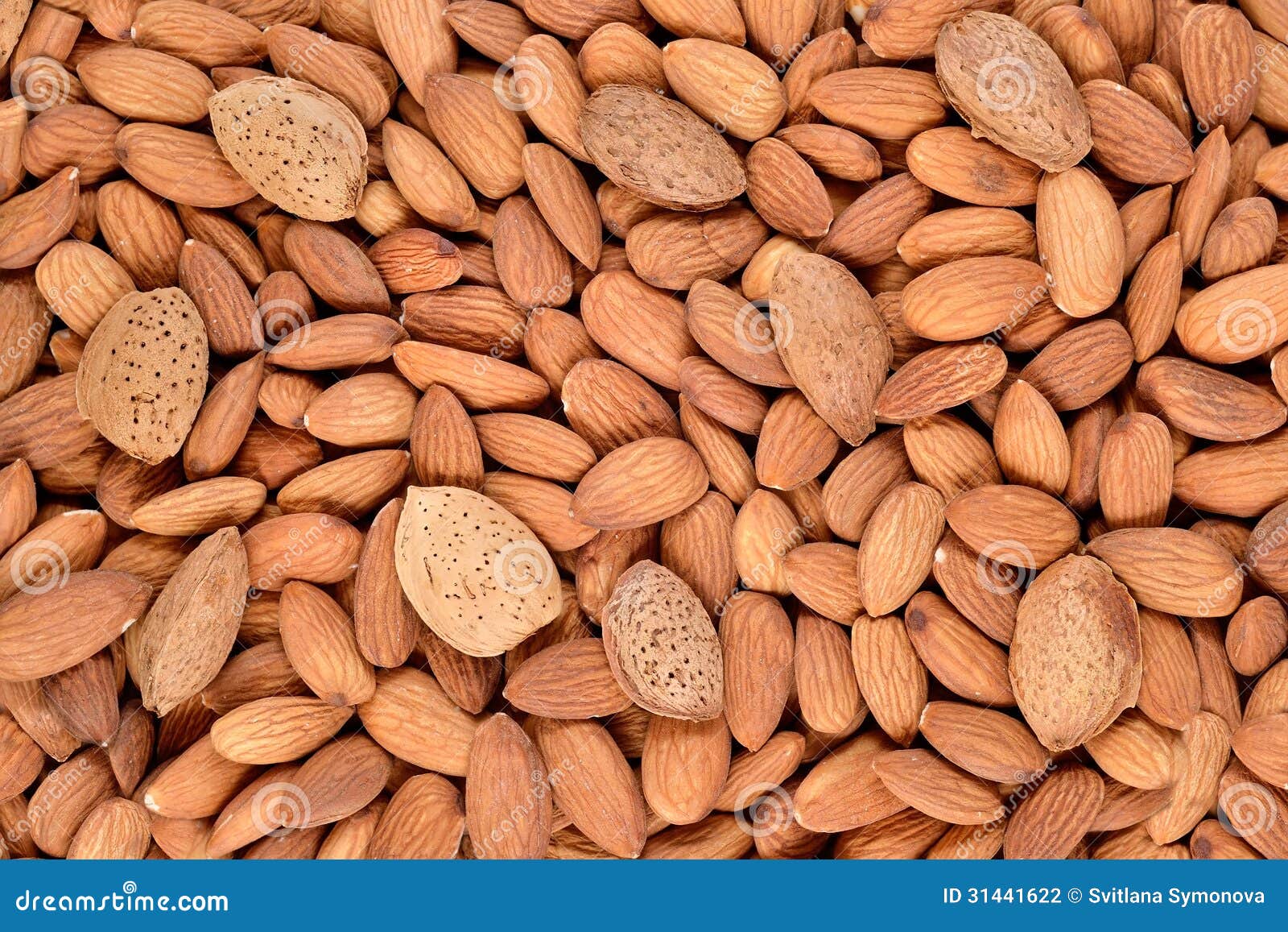 Almonds background stock photo. Image of dried, brown - 31441622