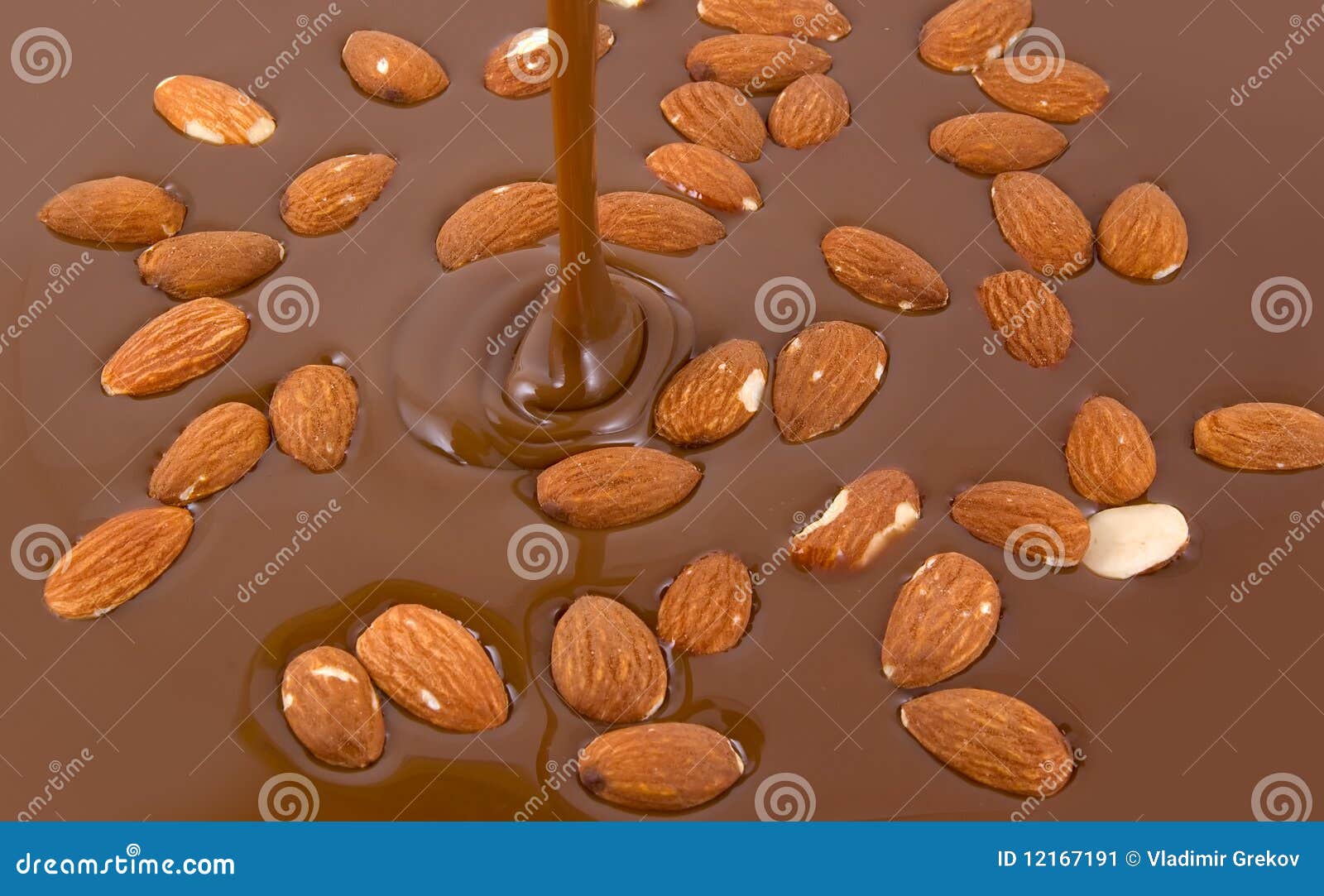 Almonds chocolate stock image. Image of chocolate, milk - 12167191