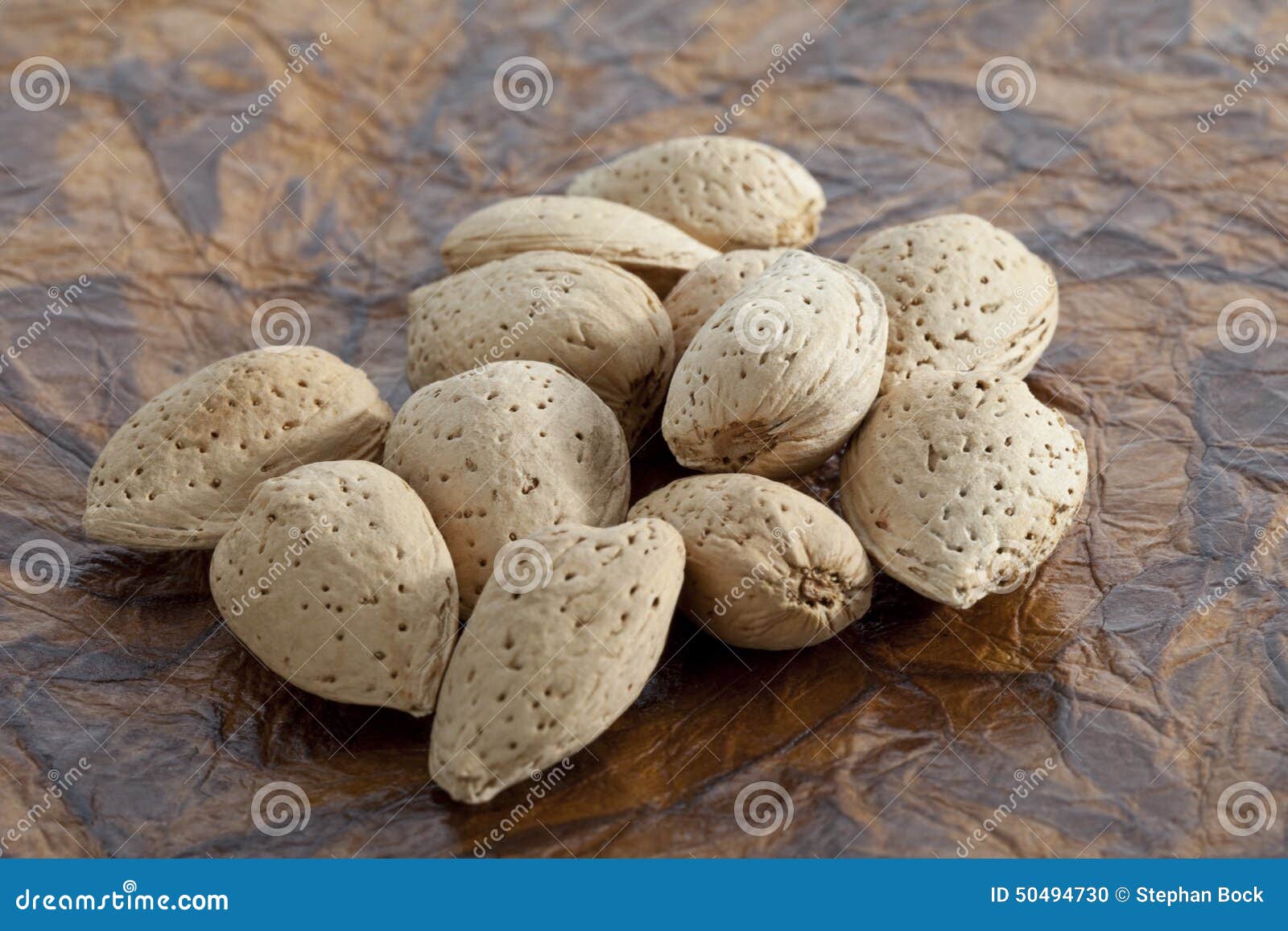 Almonds, close up stock photo. Image of brown, hard, almond - 50494730