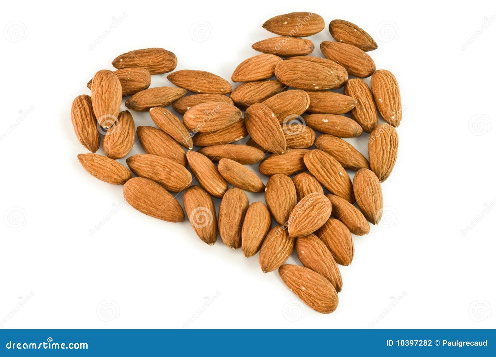 Almonds heart stock photo. Image of hulled, prepare, food - 10397282