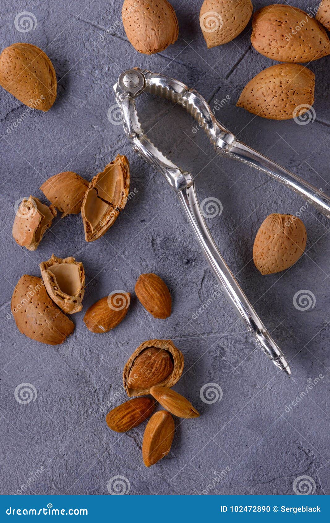 Almonds and Nutcracker. Tasty Snack Stock Photo - Image of natural ...