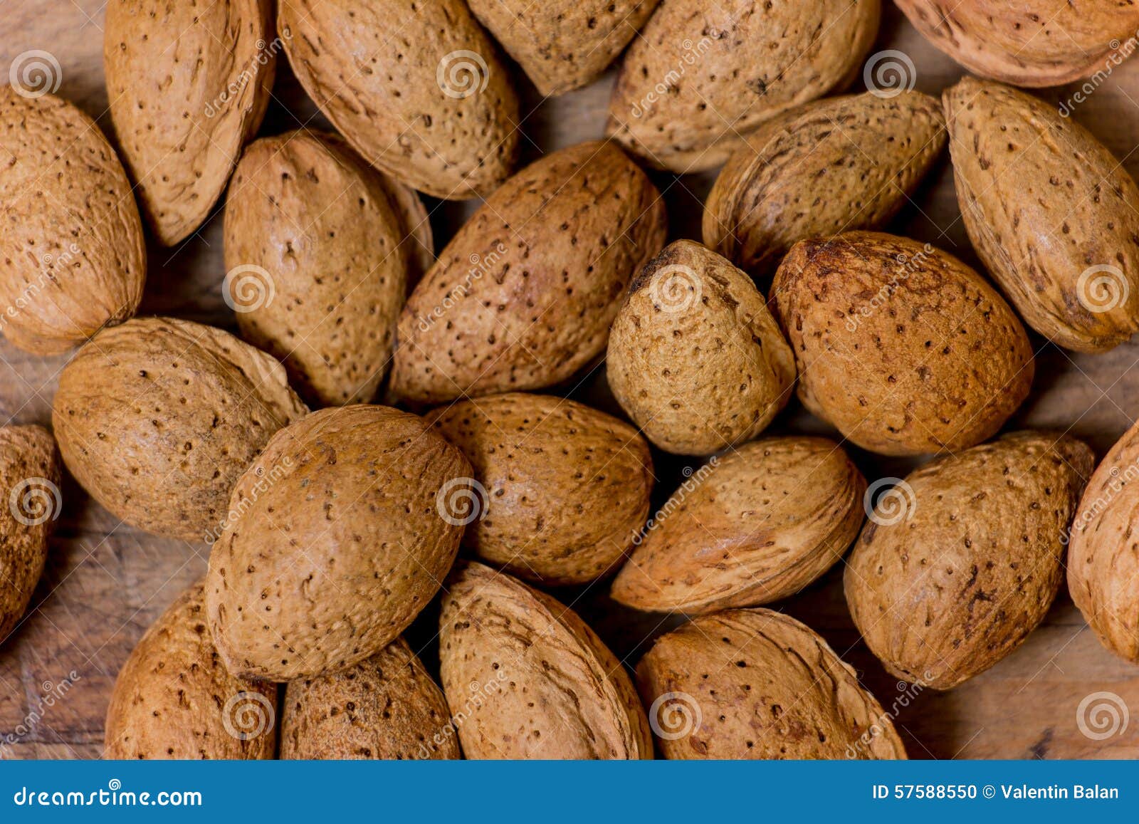 Almonds nuts stock photo. Image of almond, hazelnut, protein - 57588550