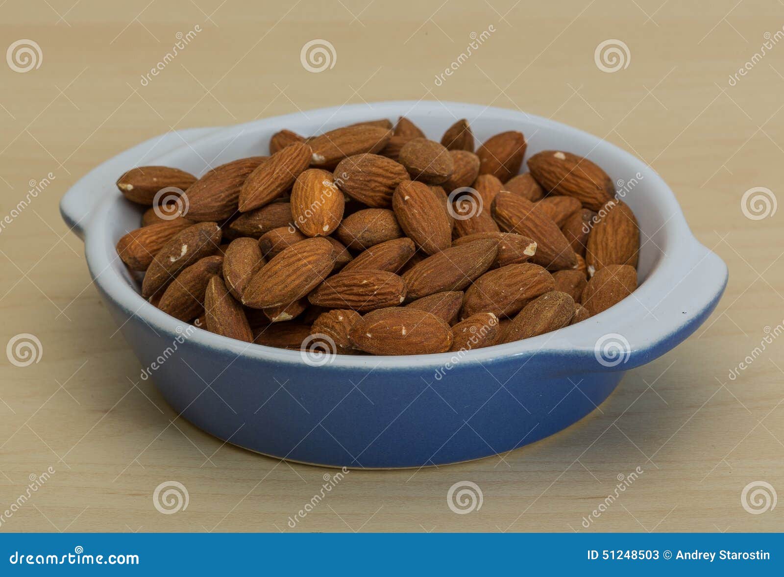 Almonds stock image. Image of edible, brown, bowl, nutrition - 51248503