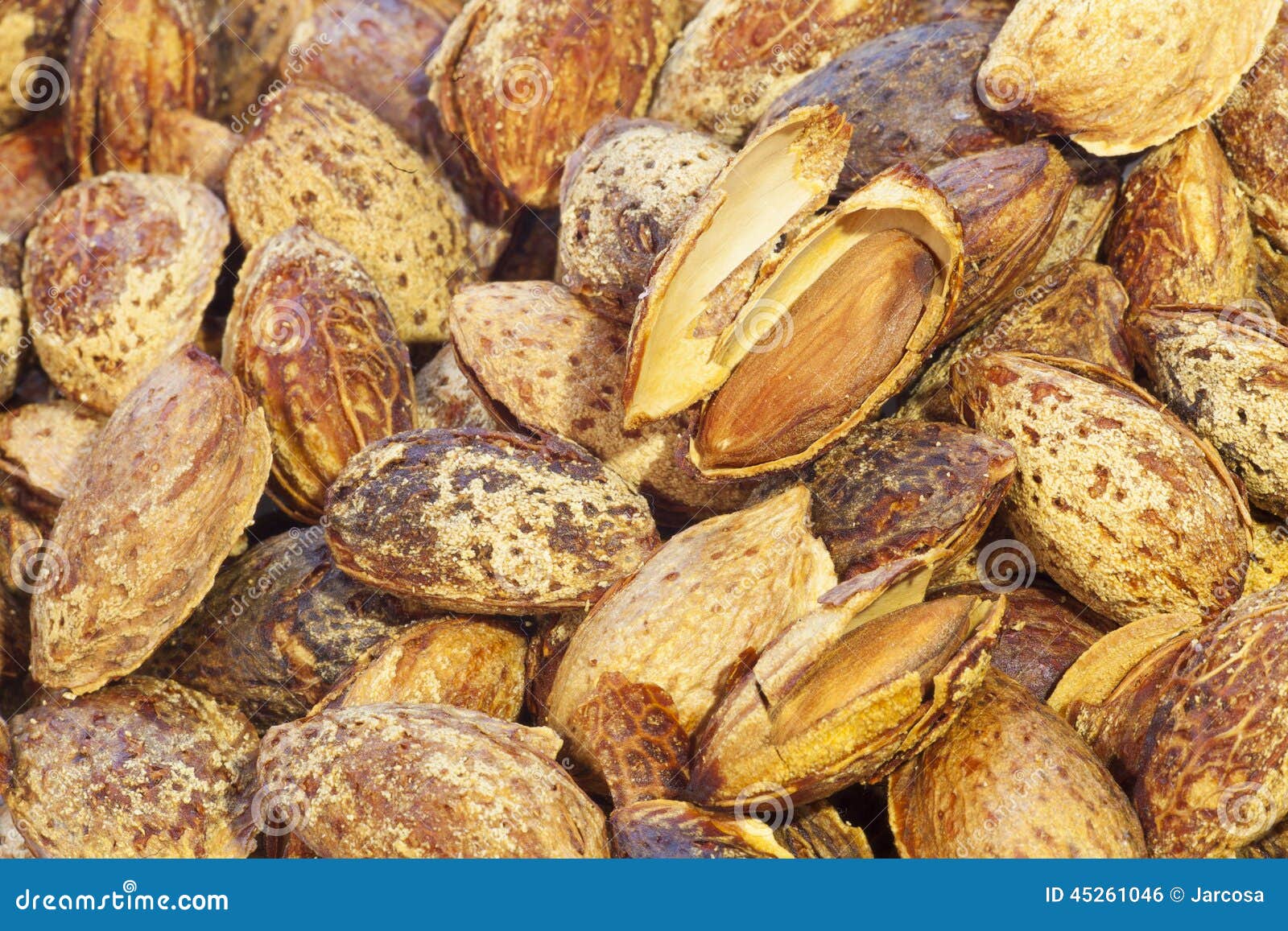 Almonds in shell stock photo. Image of kernel, food, energy - 45261046