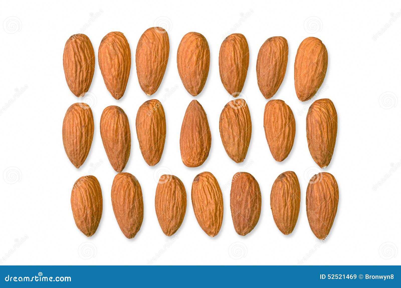 Almonds stock image. Image of rows, nuts, almonds, multiplication ...