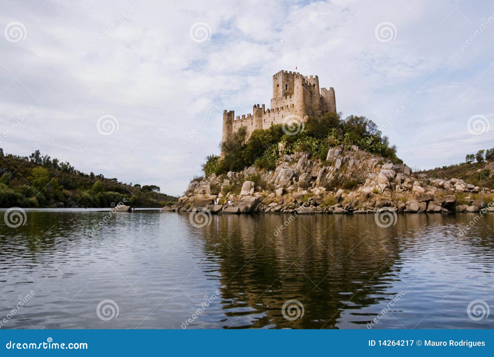 Almourol Castle stock image. Image of fortress, european - 14264217